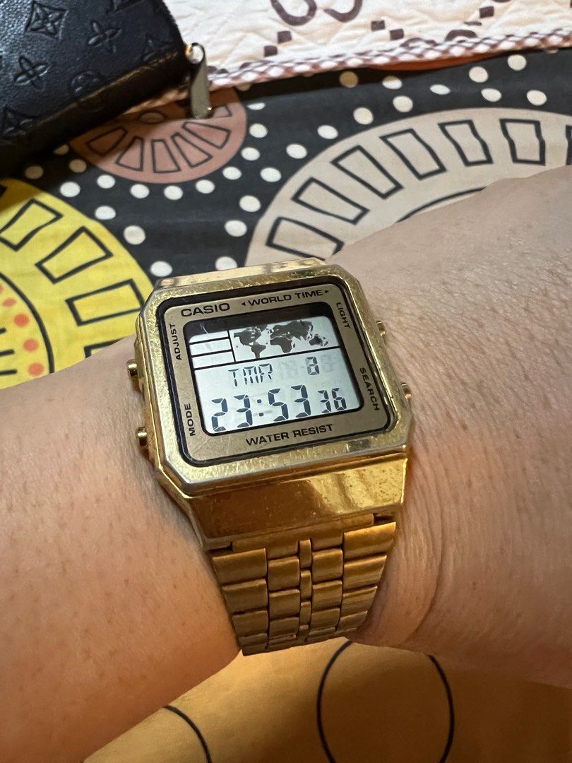 Authentic Casio World time watch, Women's Fashion, Watches ...