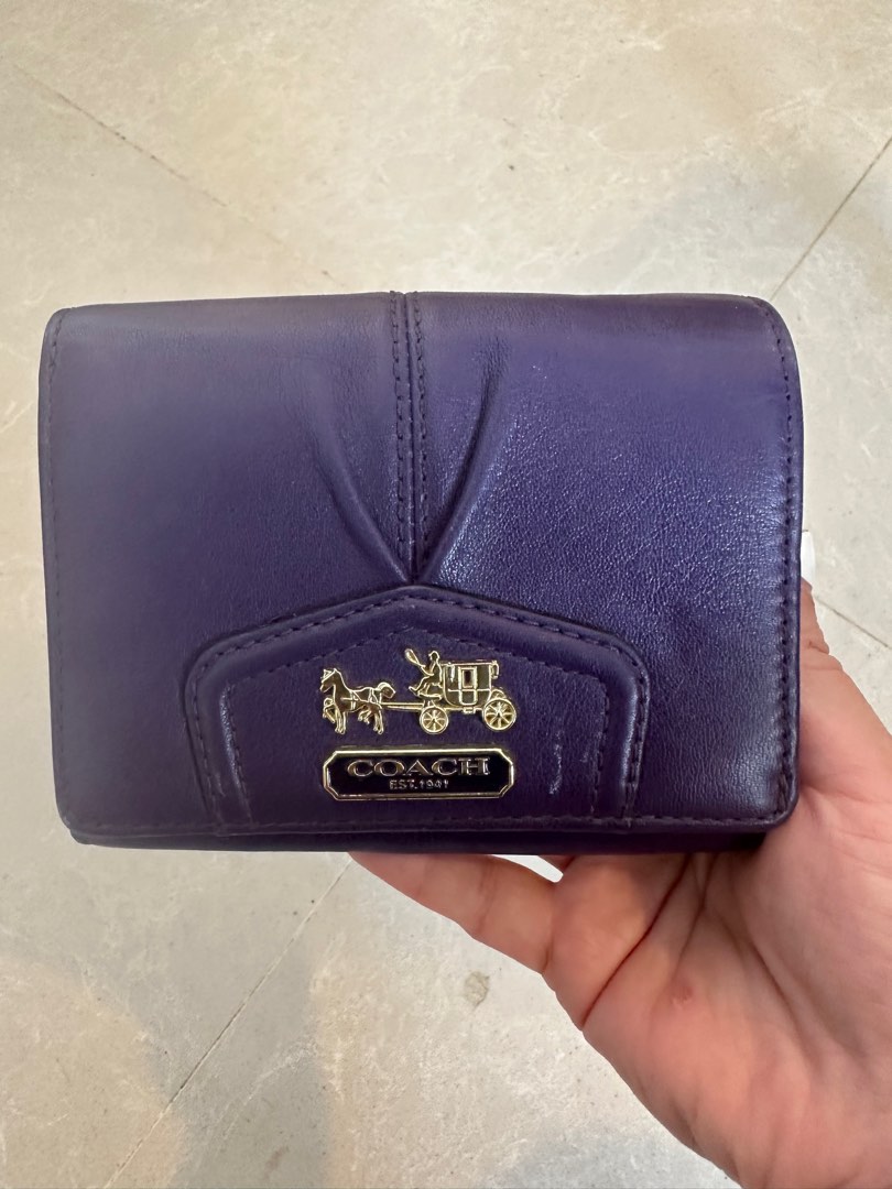Authentic Coach bi fold wallet, Luxury, Bags & Wallets on Carousell