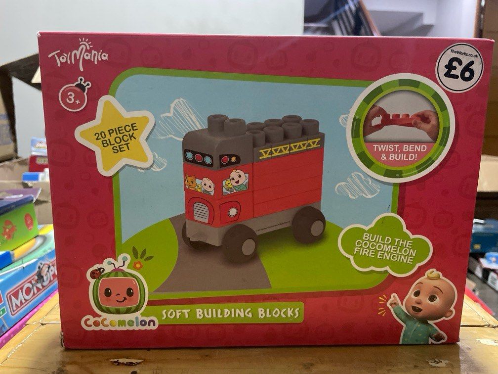 Authentic Cocomelon Soft Building Blocks, Babies & Kids, Infant ...