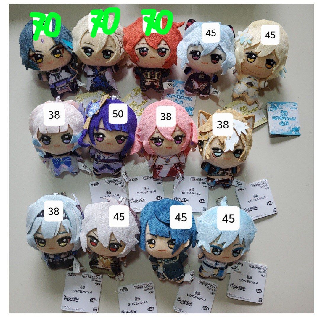 Authentic Genshin impact Chibigurumi Nuis plushie mascot plush BANDAI Banpresto, Hobbies & Toys ...