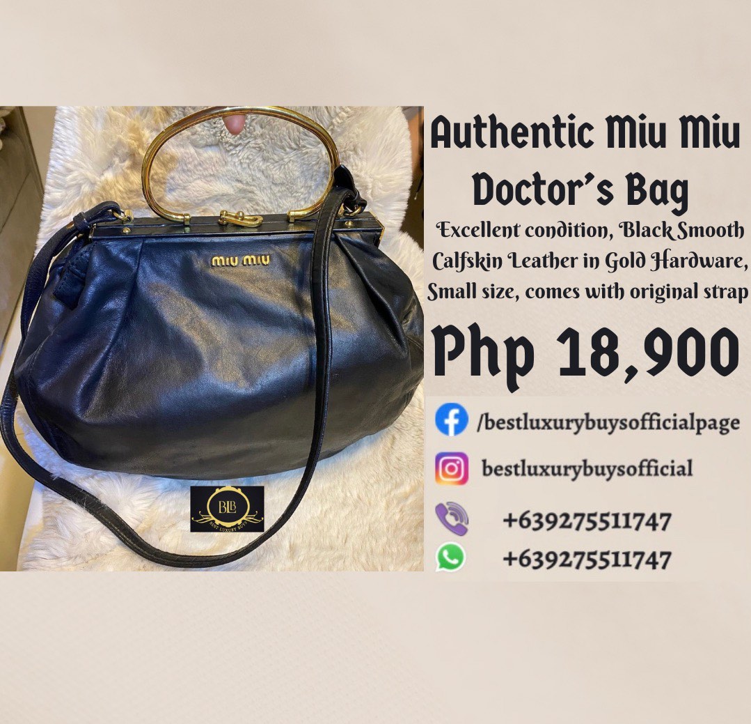 Authentic Miu Miu Doctor’s Medicine Bag Two way, Luxury, Bags & Wallets on Carousell