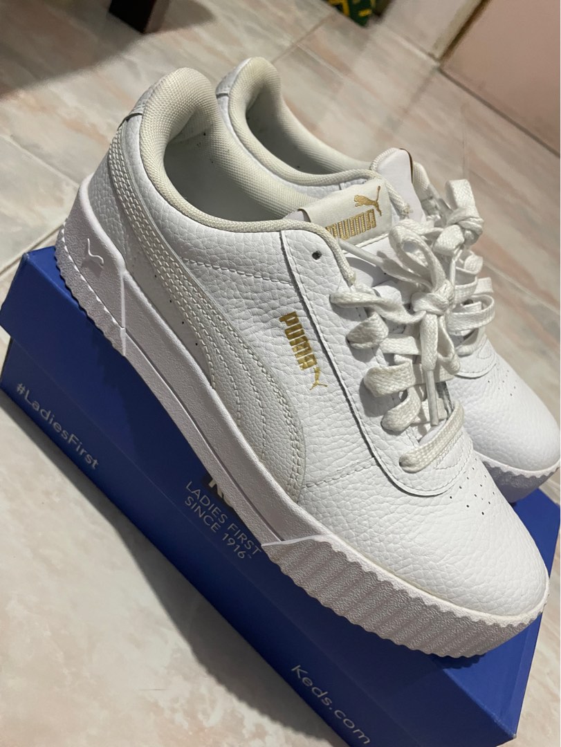 Authentic Puma White Shoes, Women's Fashion, Footwear, Sneakers on ...