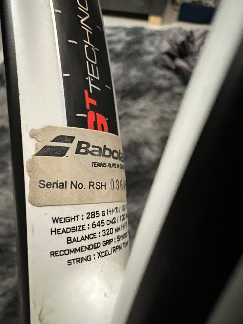 Babolat Pure Drive Tennis Racket (Wimbledon edition), Sports Equipment ...