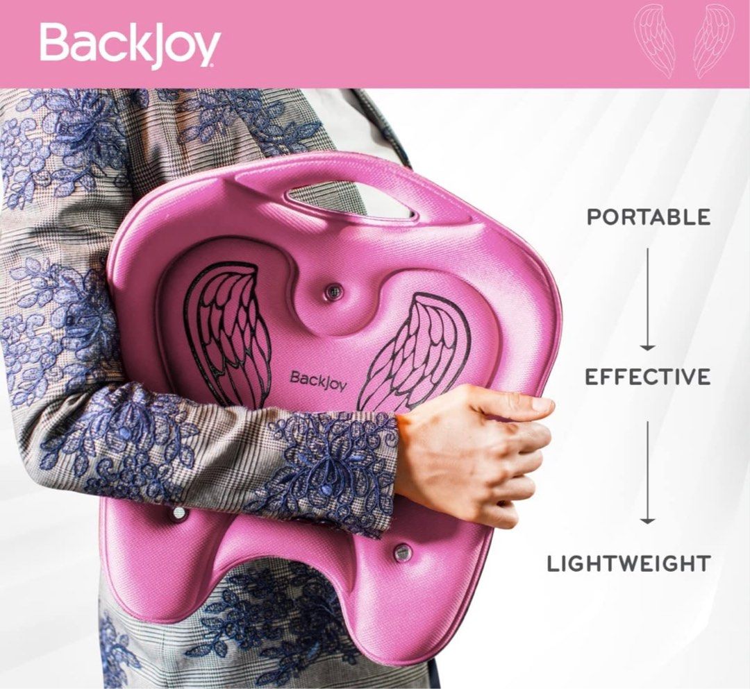 Backjoy : Sit Smart Angel (Dark blue), Health & Nutrition, Braces, Support & Protection on Carousell