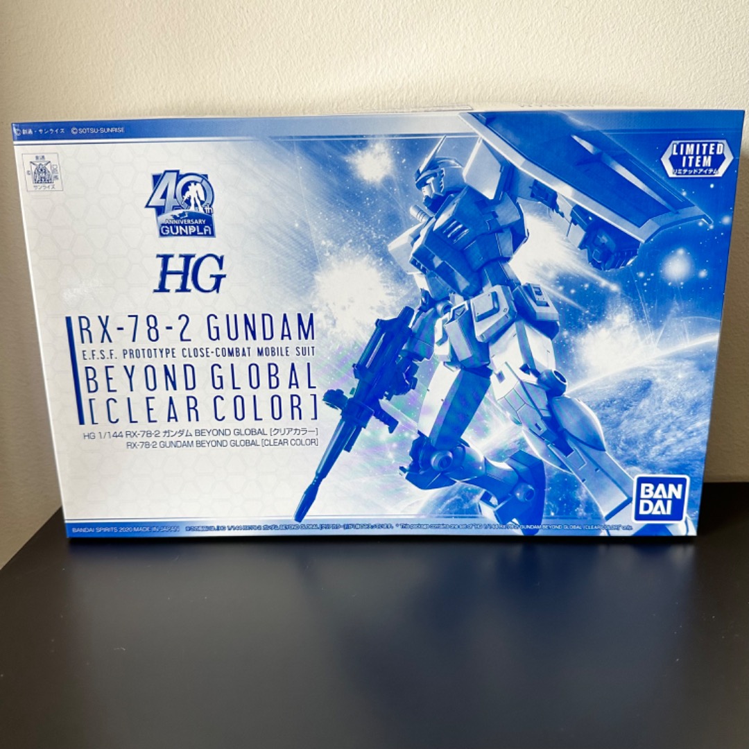 Bandai Gundam RX-78-2 Beyond Global Clear Color Limited Edition ...
