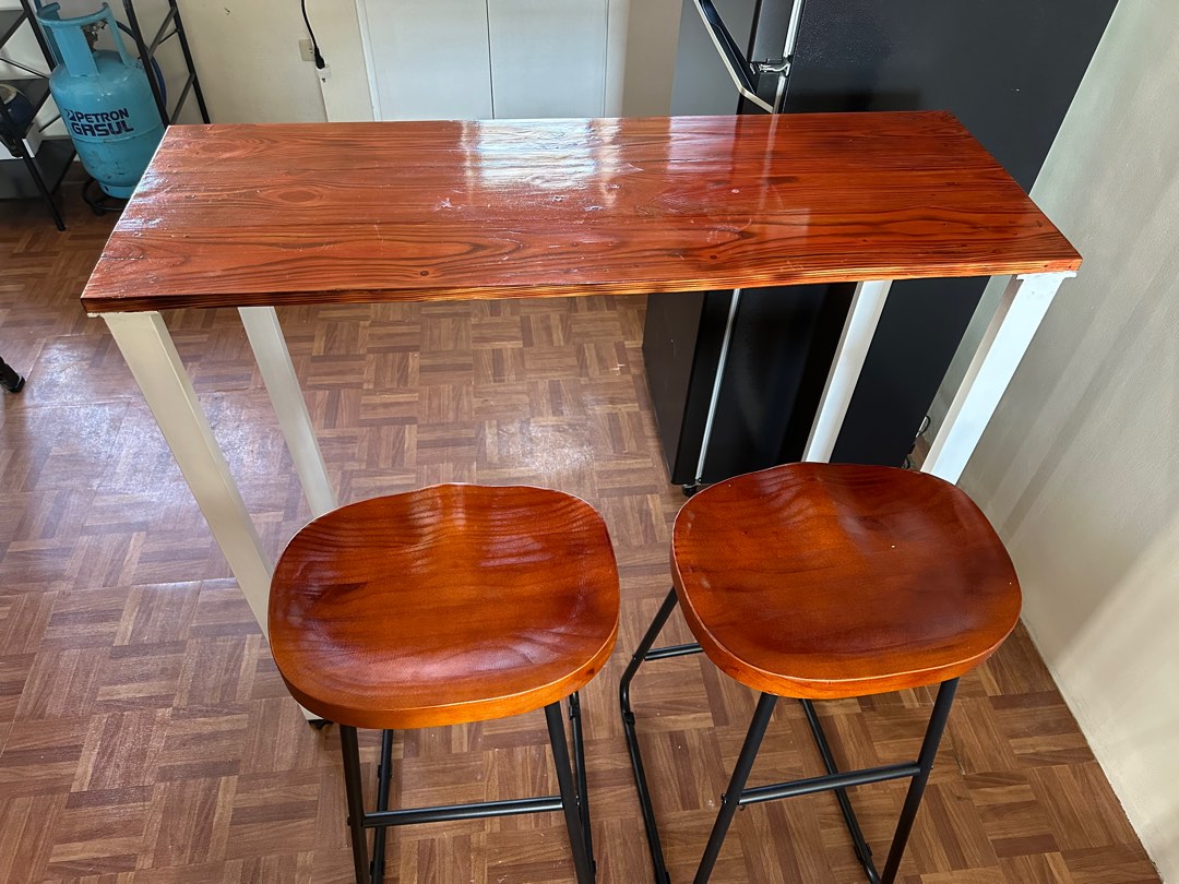 Bar table (CHAIRS NOT INCLUDED), Furniture & Home Living, Furniture ...