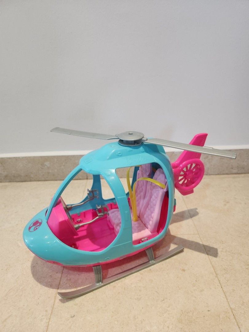 Barbie car and helicopter, Hobbies & Toys, Toys & Games on Carousell