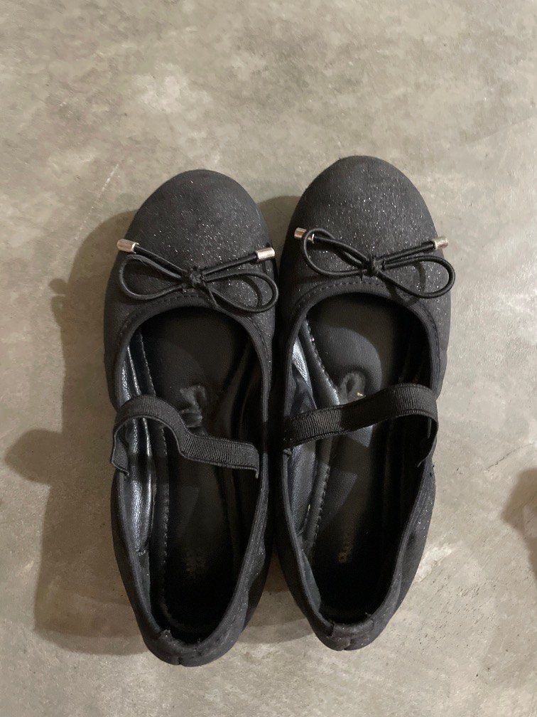 Bata glitter ballet pumps and crocs sandals, Babies & Kids, Babies ...