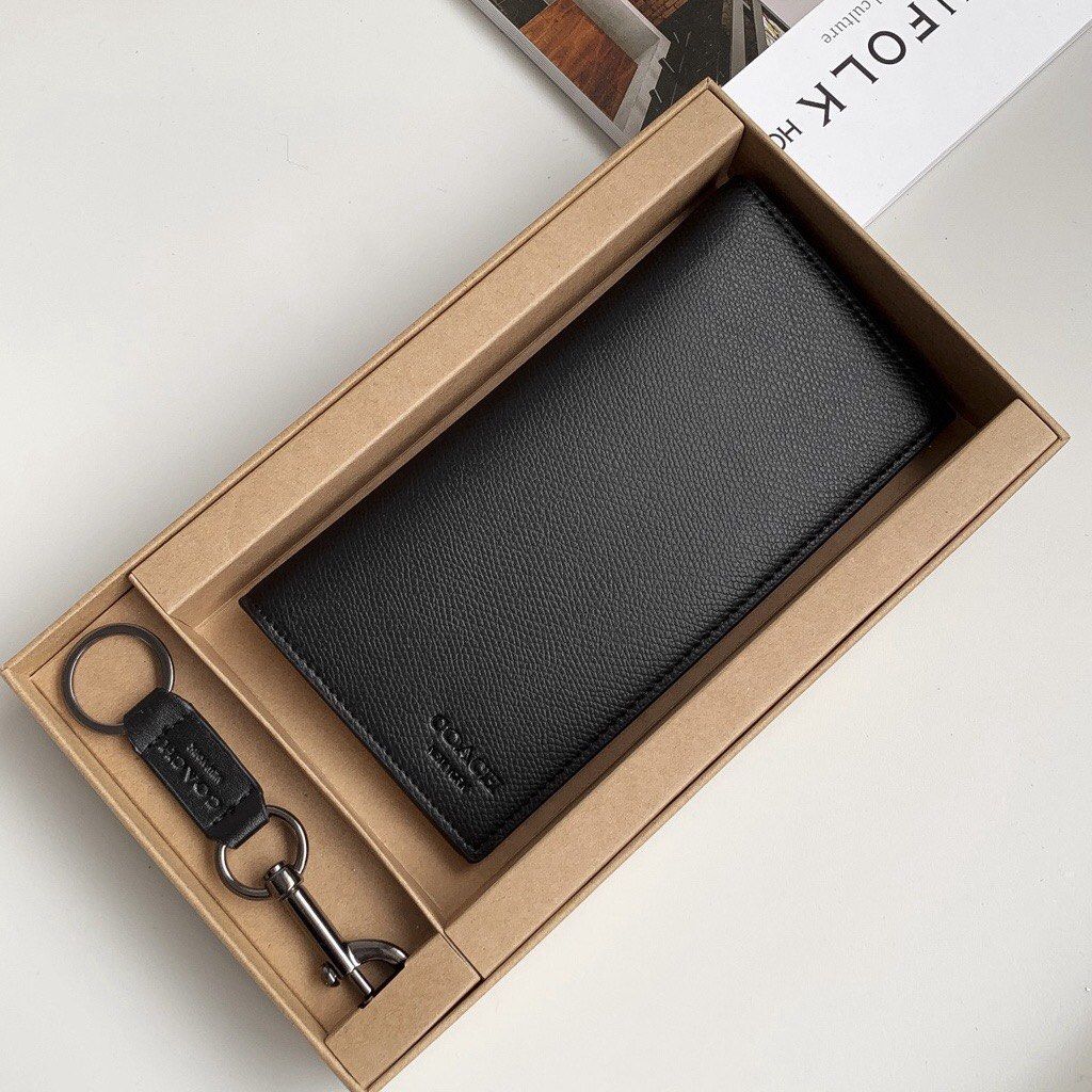 BEST GIFT FOR MEN!! Long wallet with coin bin! Comes in a box!!, Men's ...