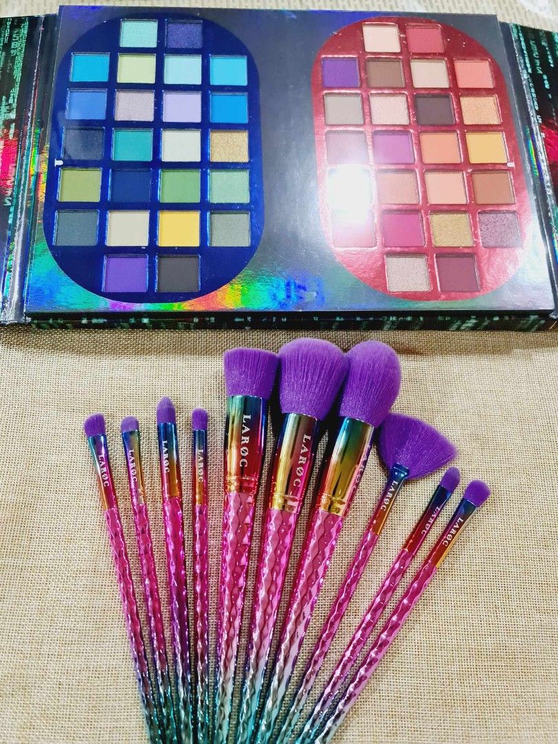 Big Make Up Revolution Matrix Palette and Laroc Brush Set, Beauty ...