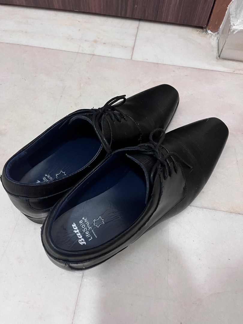 Black Shoes Bata Premium, Men's Fashion, Footwear, Dress Shoes on Carousell