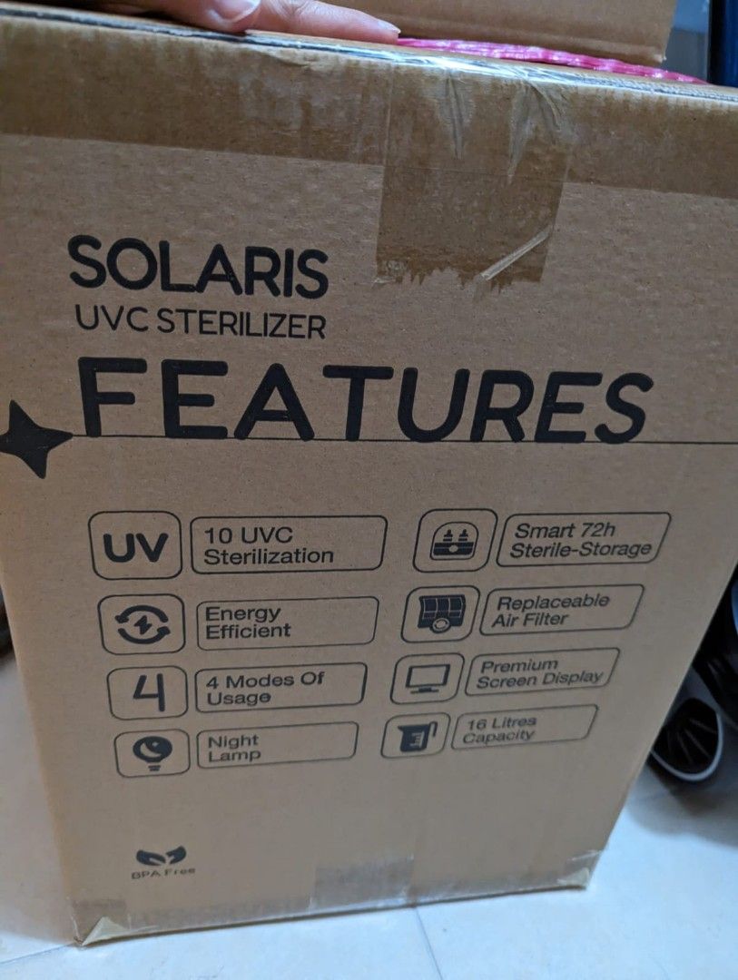 BNIB BBYEOL Solaris UV Sterilizer UVC cabinet, Babies & Kids, Nursing ...