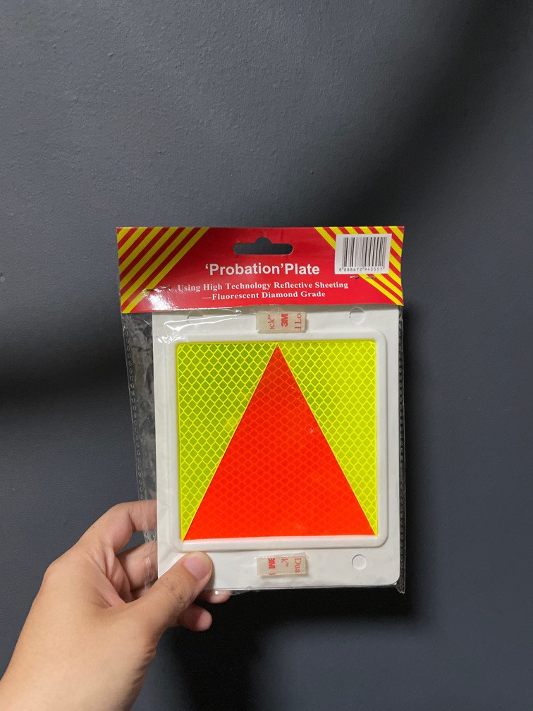 [BRAND NEW] Probation Plate, Car Accessories, Accessories on Carousell