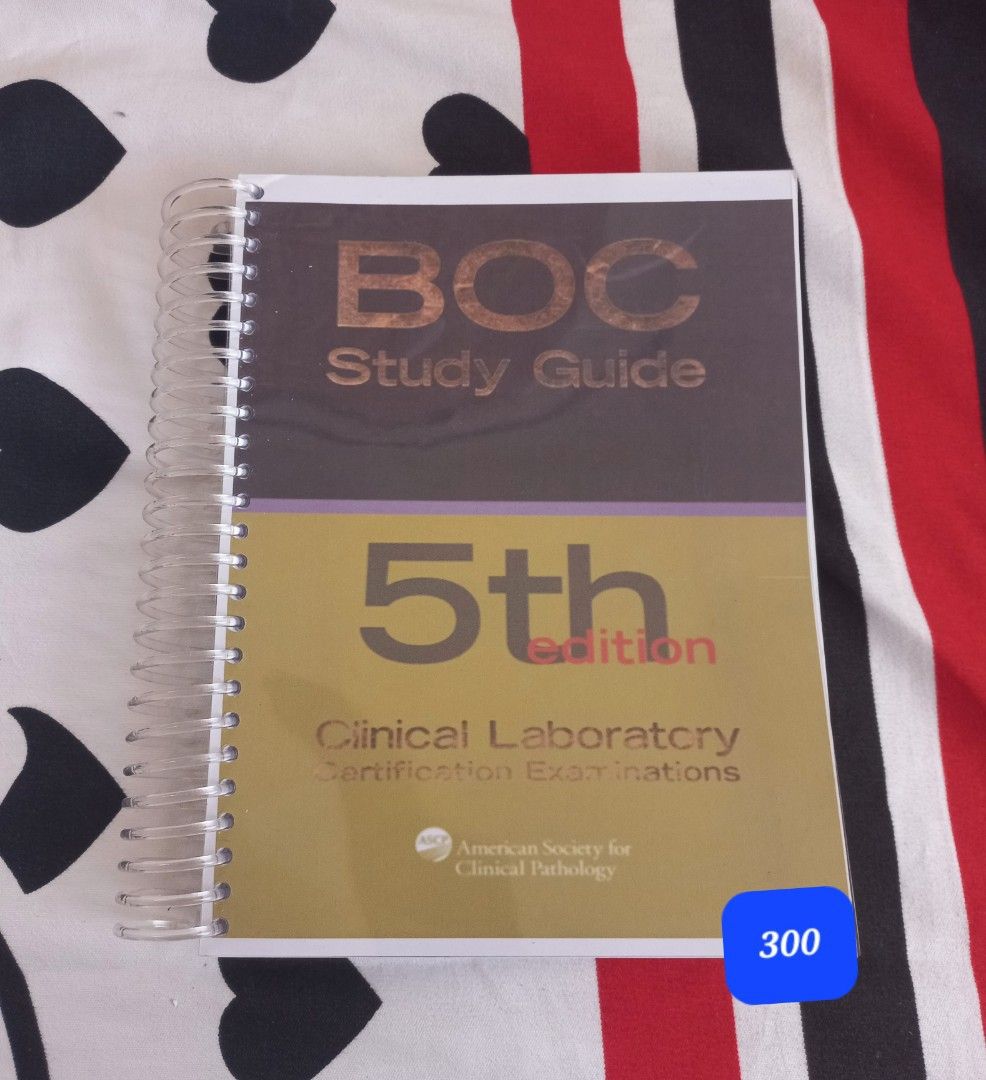 BOC STUDY GUIDE 5th edition MEDTECH, Hobbies & Toys, Books & Magazines ...
