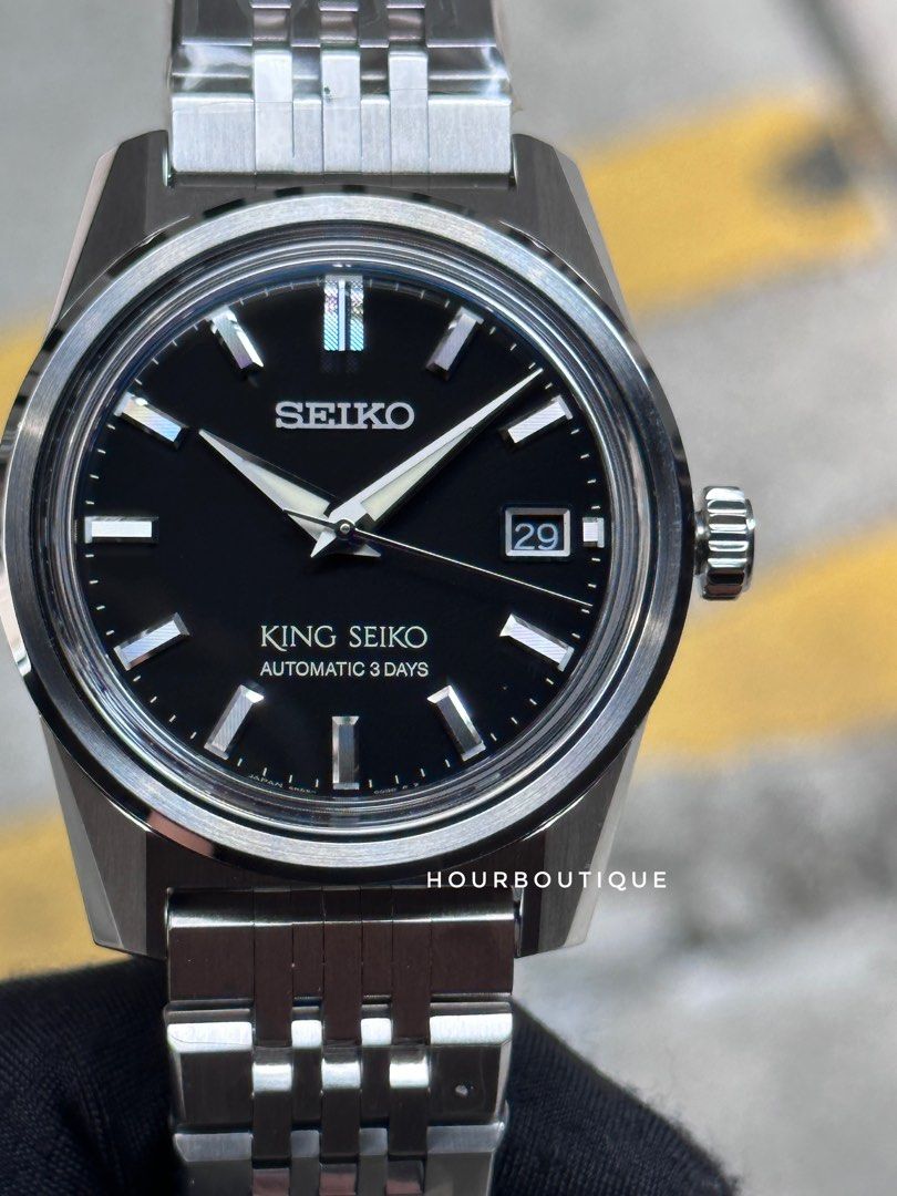 Brand New King Seiko 3Days Power Reserve Black Dial Automatic Watch SDKS021 SPB387J1, Men's ...