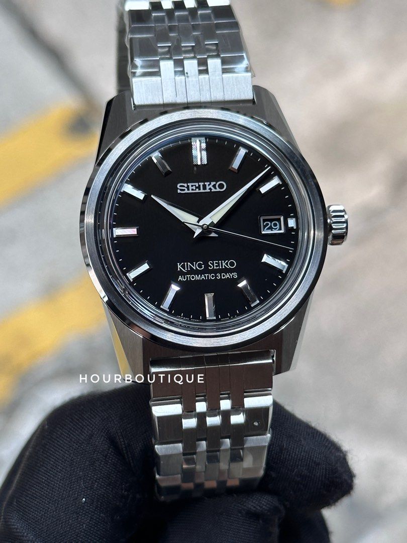 Brand New King Seiko 3Days Power Reserve Black Dial Automatic Watch SDKS021 SPB387J1, Men's ...