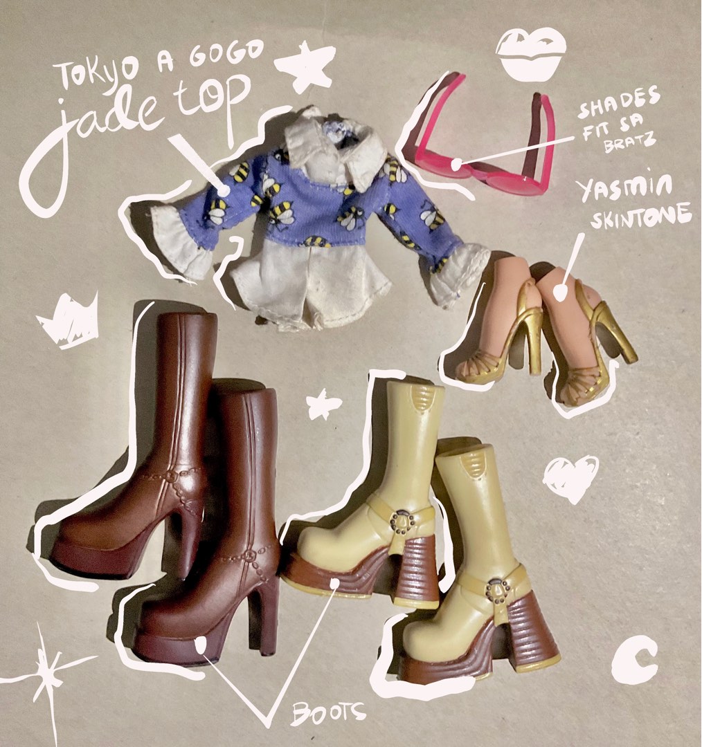 Bratz shoes and top Set, Hobbies & Toys, Toys & Games on Carousell