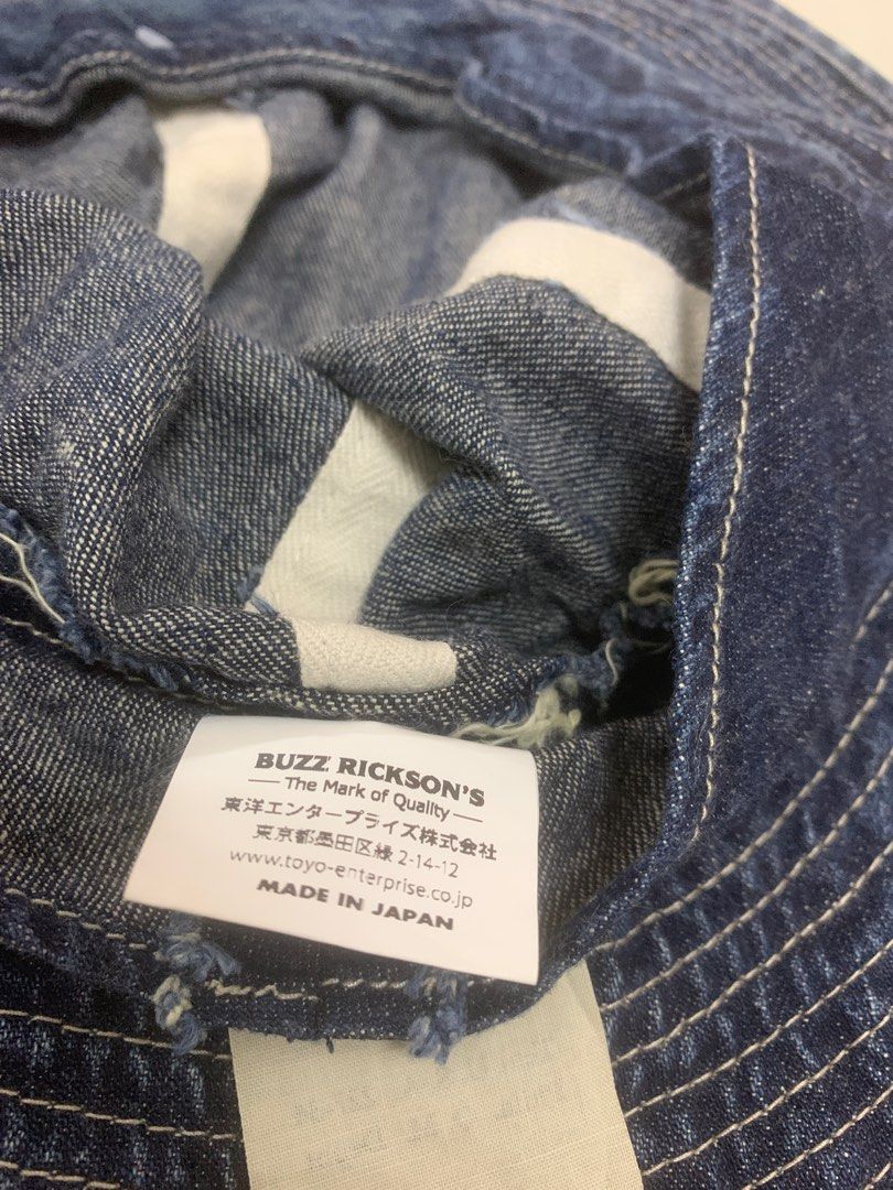 Buzz Rickson working hat denim, Men's Fashion, Watches & Accessories ...