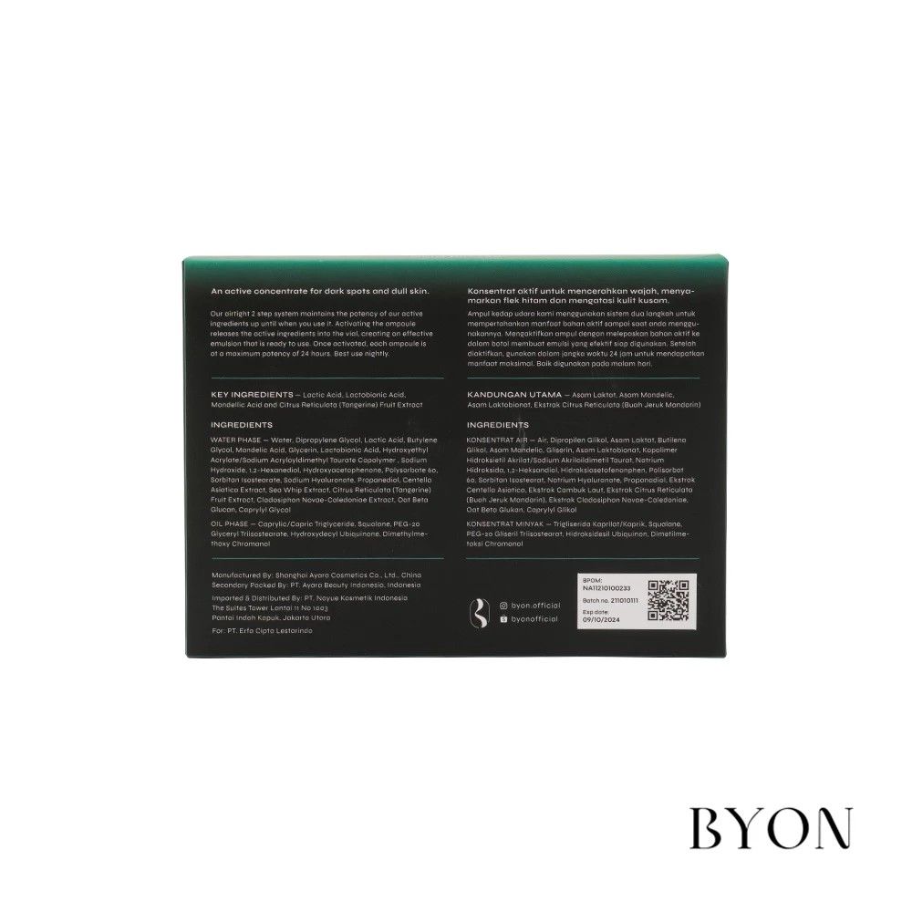 Byon beyond glow push Ampoule, Beauty & Personal Care, Face, Face Care ...