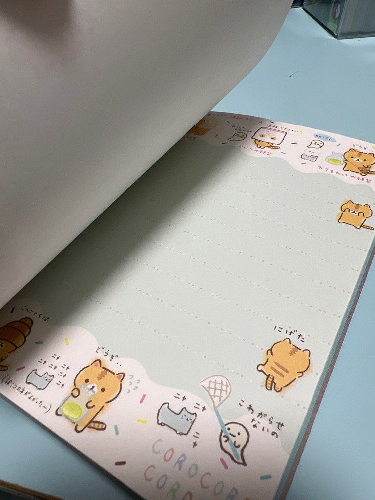 Caro Caro Caro Nya Memo paper 筆記紙, 興趣及遊戲, 書本 & 文具, 小朋友書 - Carousell