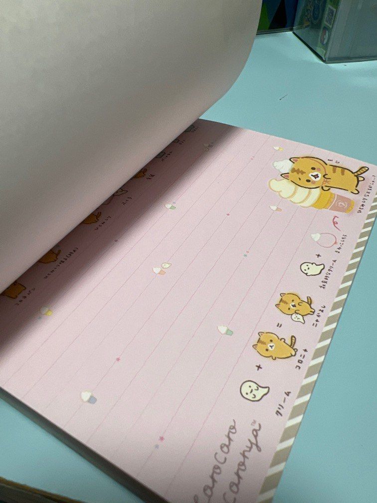 Caro Caro Caro Nya Memo paper 筆記紙, 興趣及遊戲, 書本 & 文具, 小朋友書 - Carousell