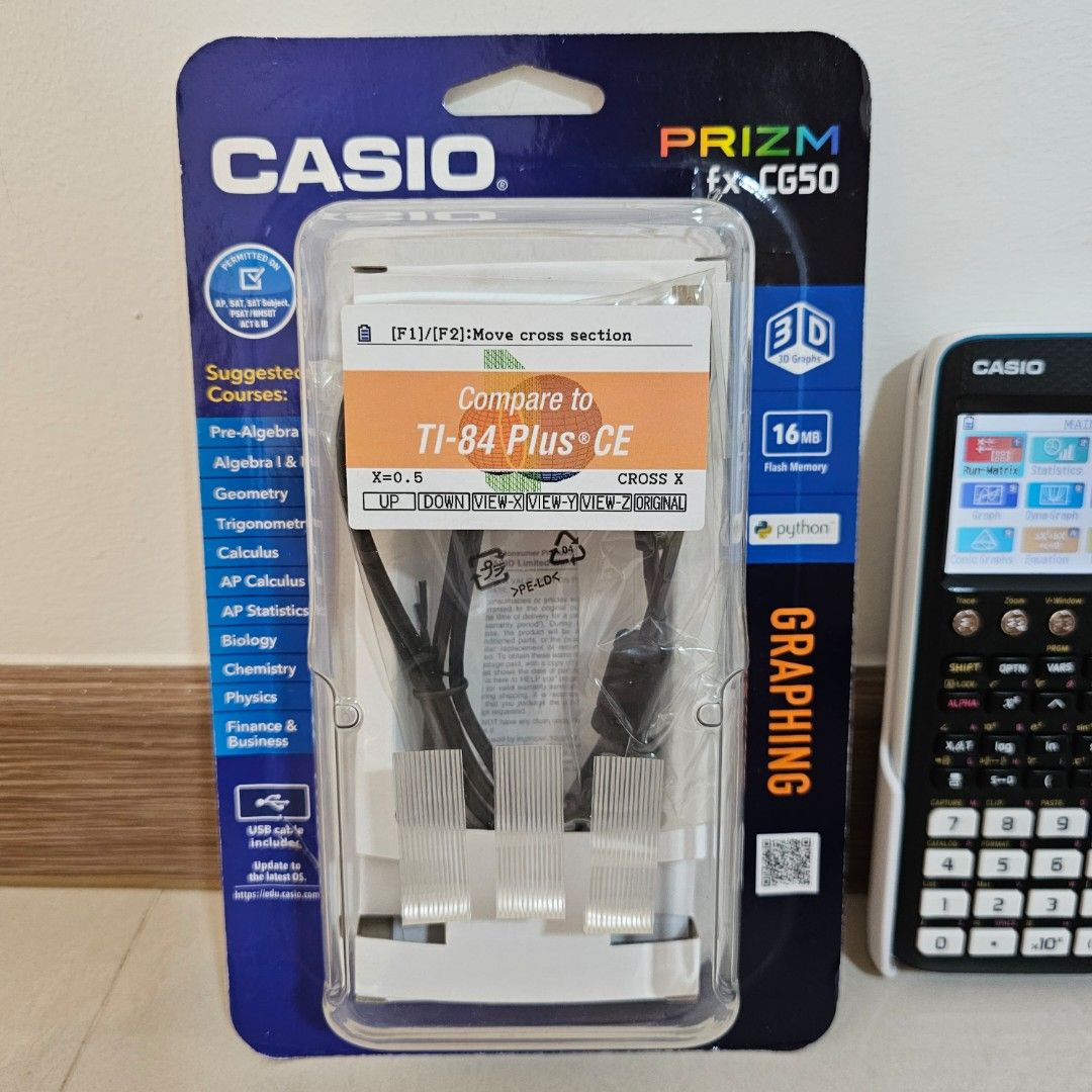 Casio fx-CG50 PRIZM Graphic Calculator GC Scientific, Hobbies & Toys ...