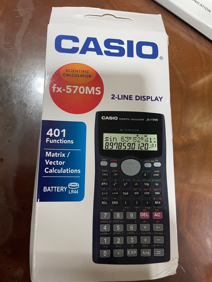 Casio Scientific Calculator fx-570MS, Hobbies & Toys, Stationery ...