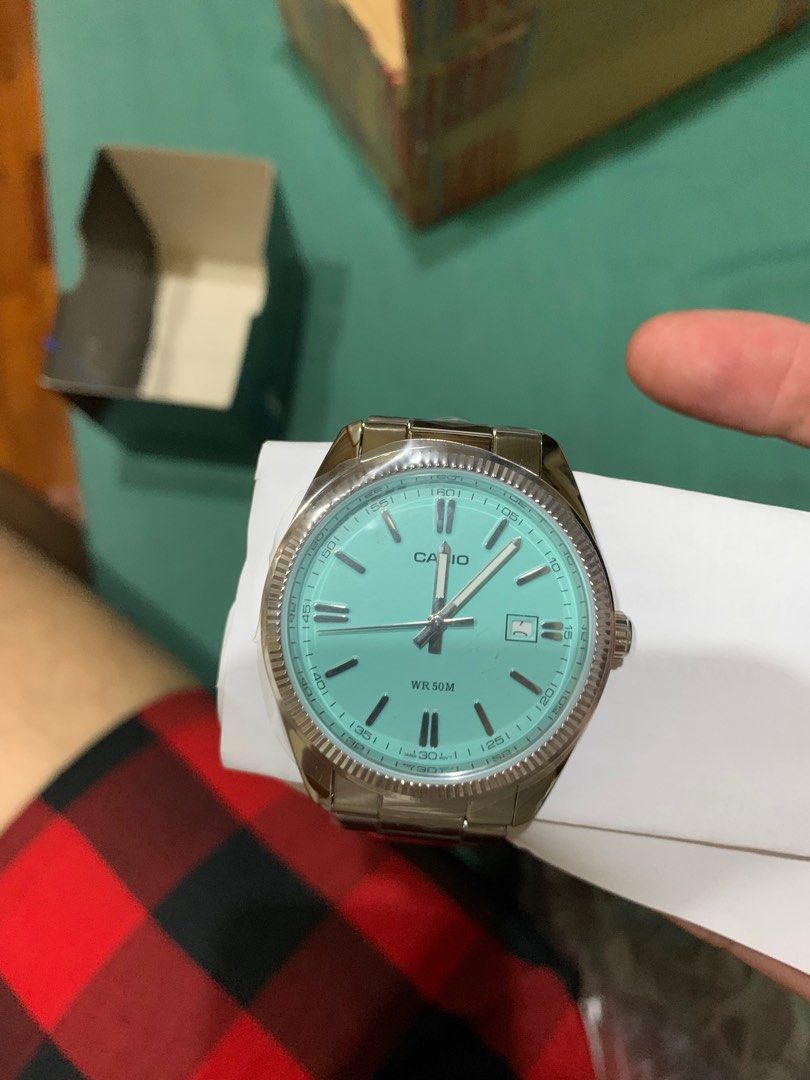 Casio tiffany blue dial, Men's Fashion, Watches & Accessories, Watches ...