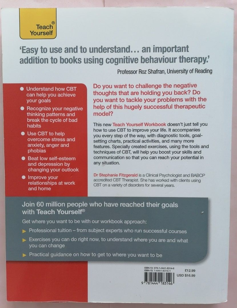 Cognitive Behaviour Therapy Workbook (Teach Yourself) for Therapist ...