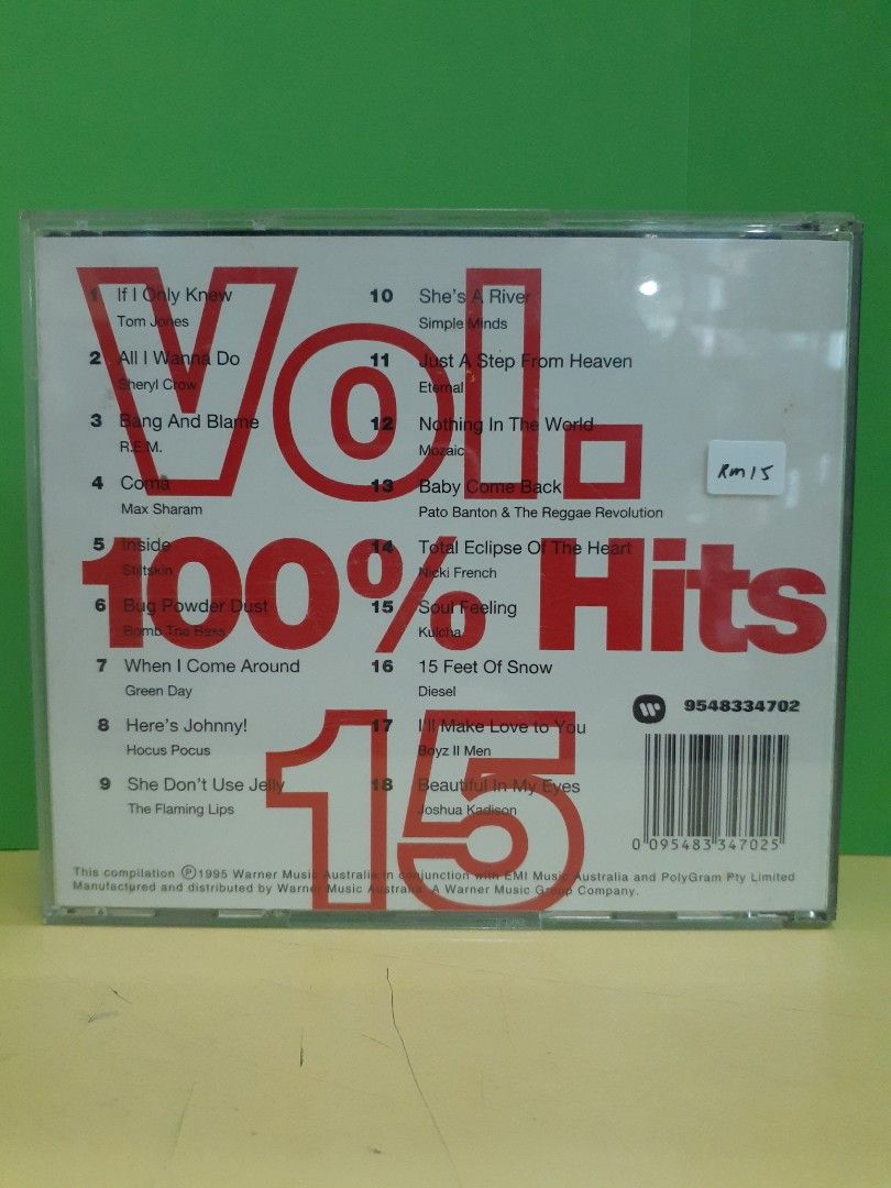 (CD) 100% Hits Vol.15, Hobbies & Toys, Music & Media, CDs & DVDs on ...