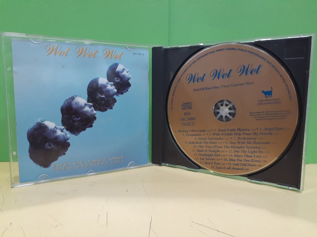 (CD) Wet Wet Wet End Of Part One Their Greatest Hits, Hobbies & Toys ...