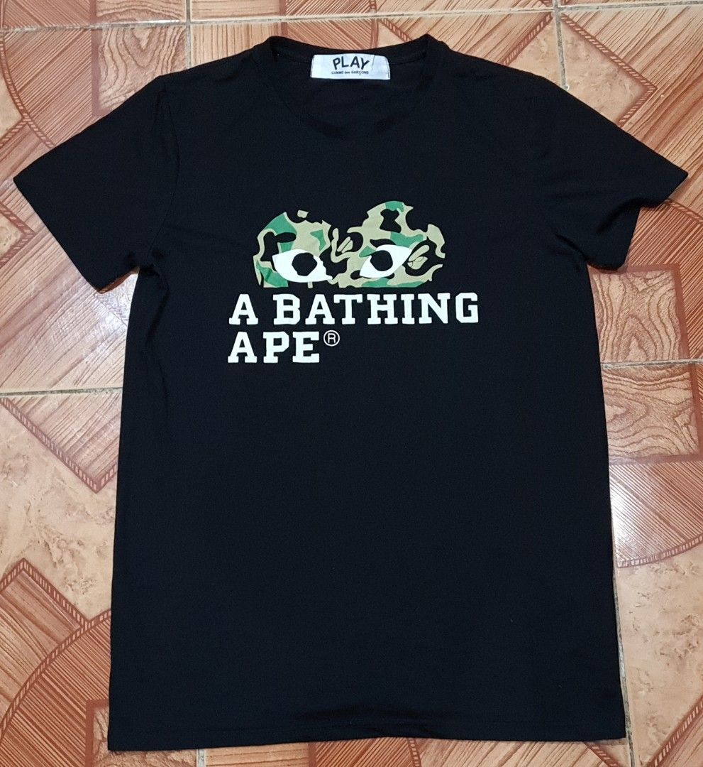 CDG X BAPE, Men's Fashion, Tops & Sets, Formal Shirts on Carousell
