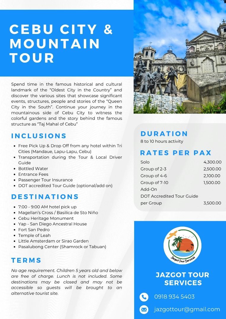 Cebu City & Mountain Tour (Cebu Tour Activities), Tickets & Vouchers ...