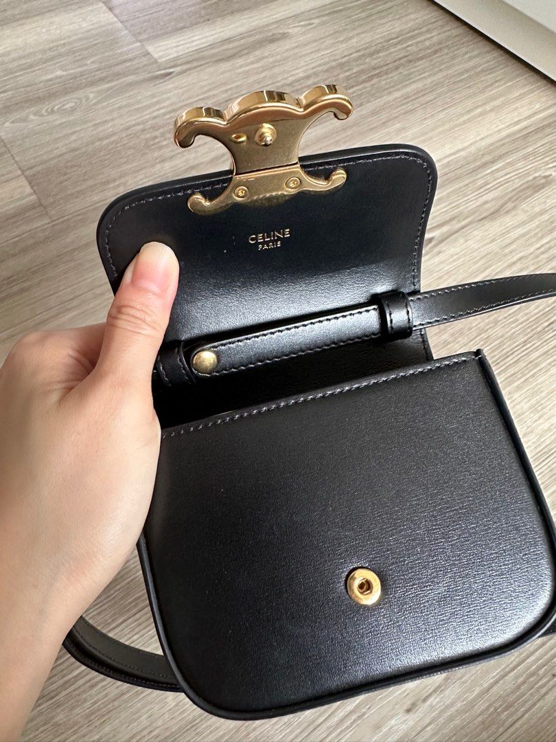 Celine mini triomphe, Luxury, Bags & Wallets on Carousell