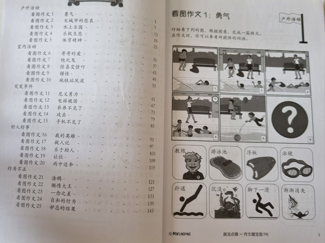 Chinese P5&P6 Model Composition Guide Book, Hobbies & Toys, Books ...