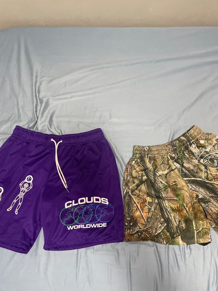 Clouds Create Loud Mesh Shorts, Men's Fashion, Bottoms, Shorts on Carousell