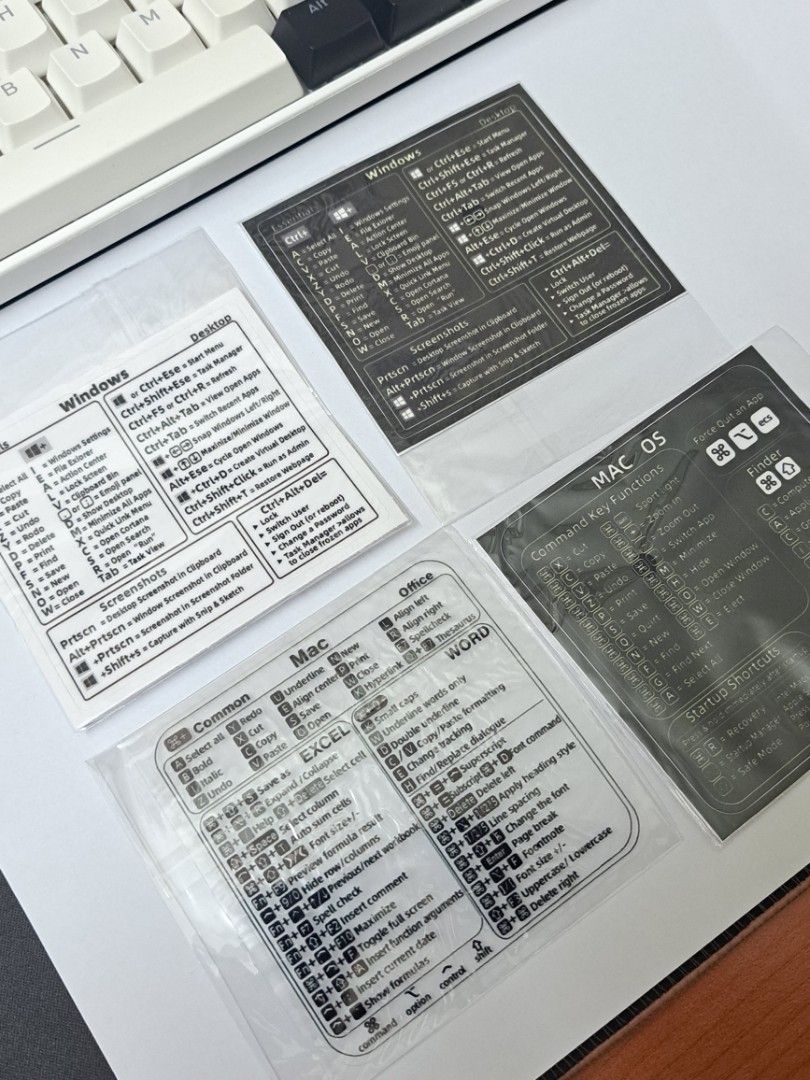 Convenient Window PC Laptop Reference Keyboard Shortcut Sticker for PC ...