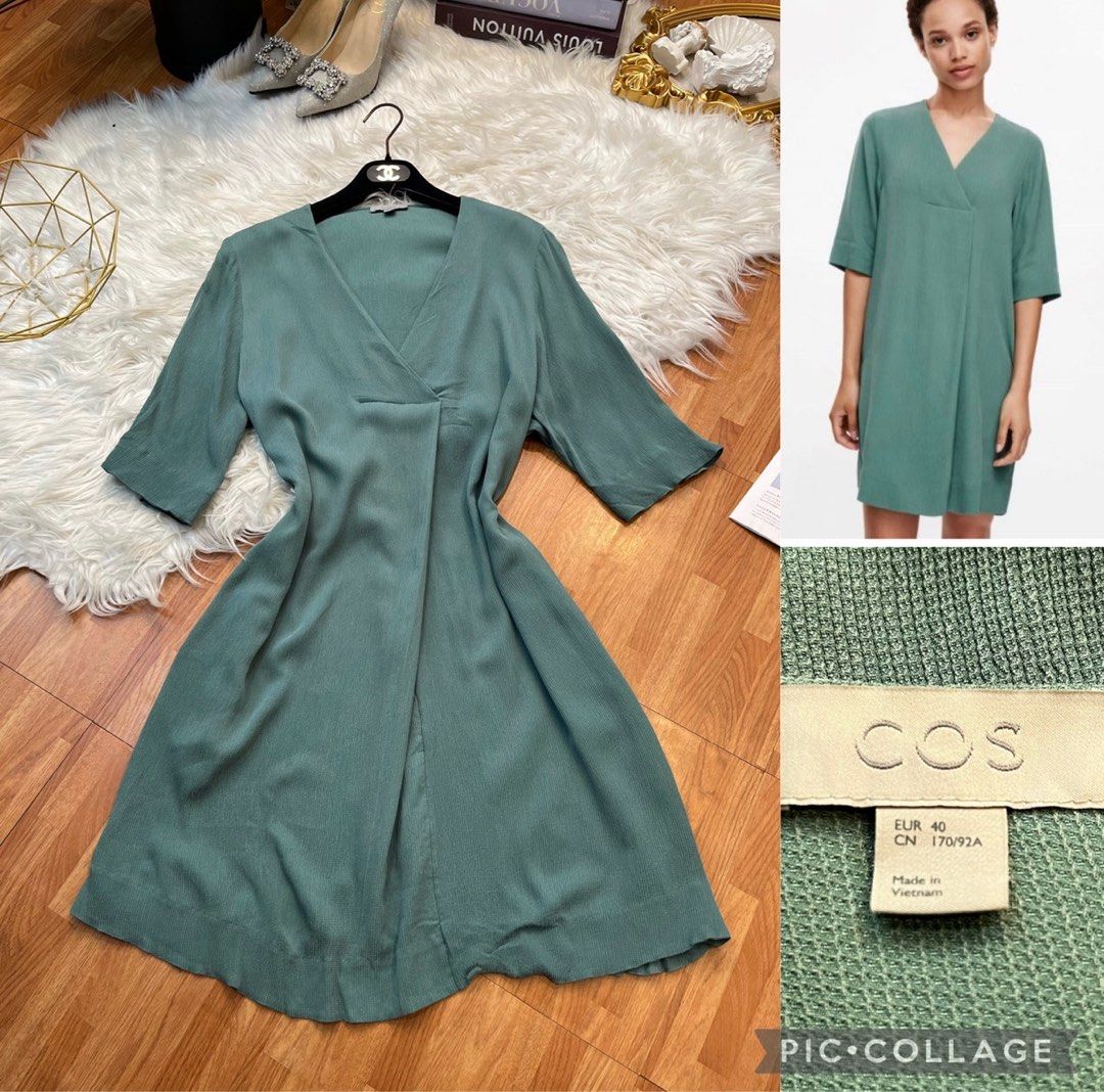 Cos green dress, Women's Fashion, Dresses & Sets, Dresses on Carousell