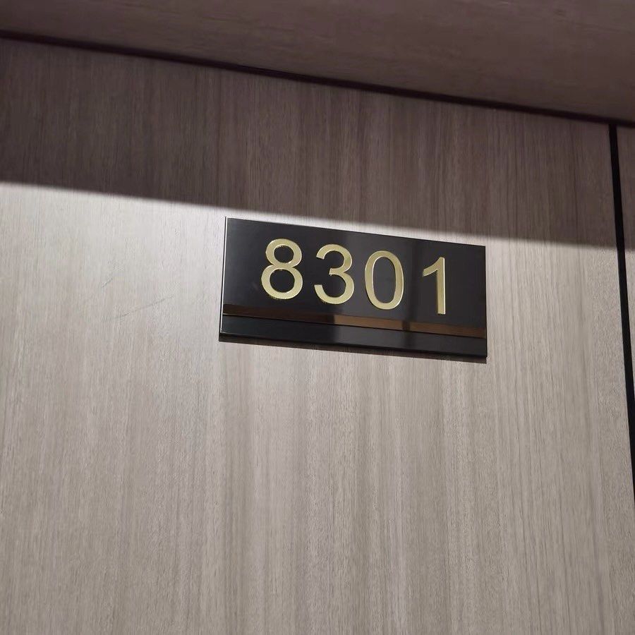 Customised Outdoor Unit Sign door sign/unit number signage Customised ...