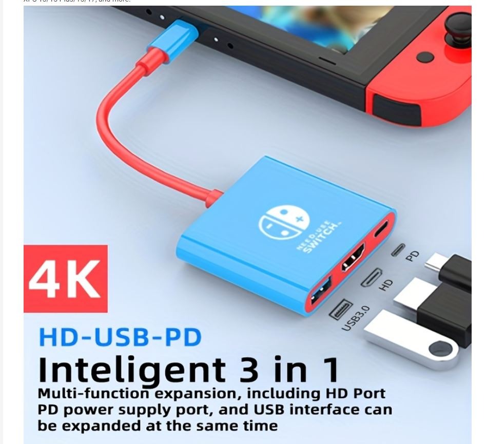 D100W Docking Station For Nintendo Switch,Portable Switch Dock ...