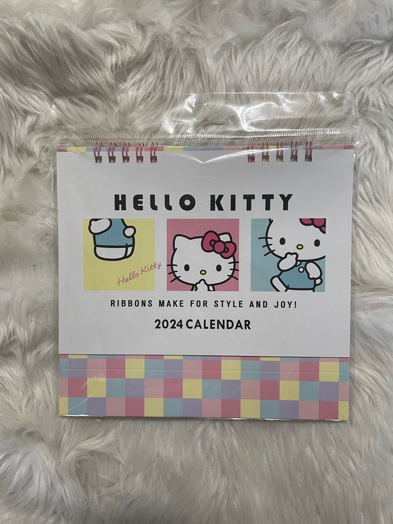 Daiso Sanrio Character Desk Calendar 2024, Hobbies & Toys, Stationary ...