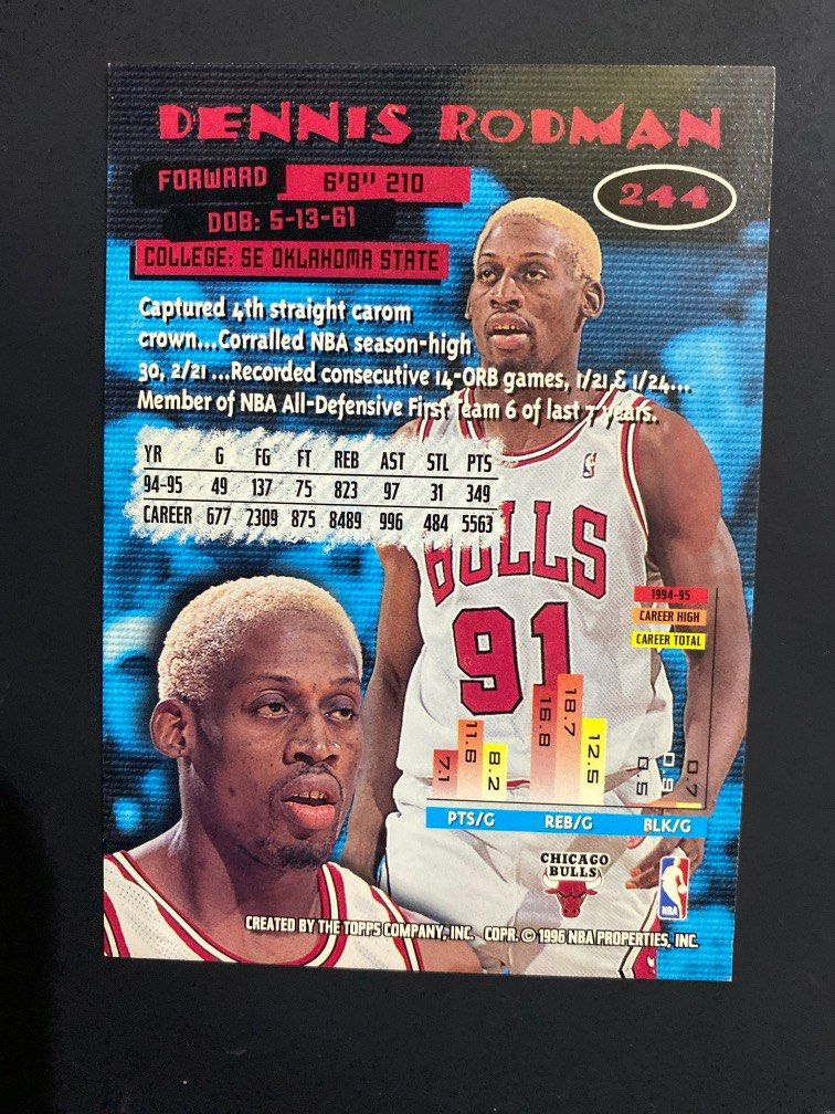 Dennis Rodman TSC Collectible Cards, Hobbies & Toys, Toys & Games on ...