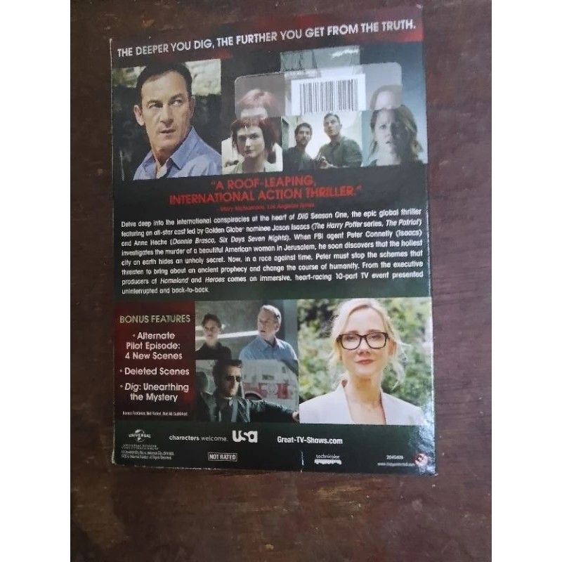 Dig TV Series Box Set Action Drama Season 1 Complete 3 Disc DVD ...