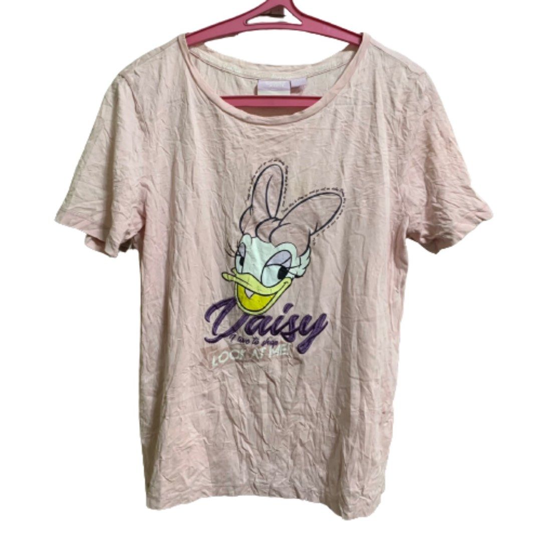 Disney Donald Duck Light Pink Oversized Tshirt, Women's Fashion, Tops ...