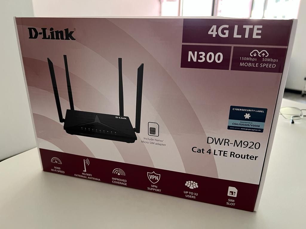 D-Link Wireless N300 4G LTE Router (DWR-M920), Computers & Tech, Parts ...