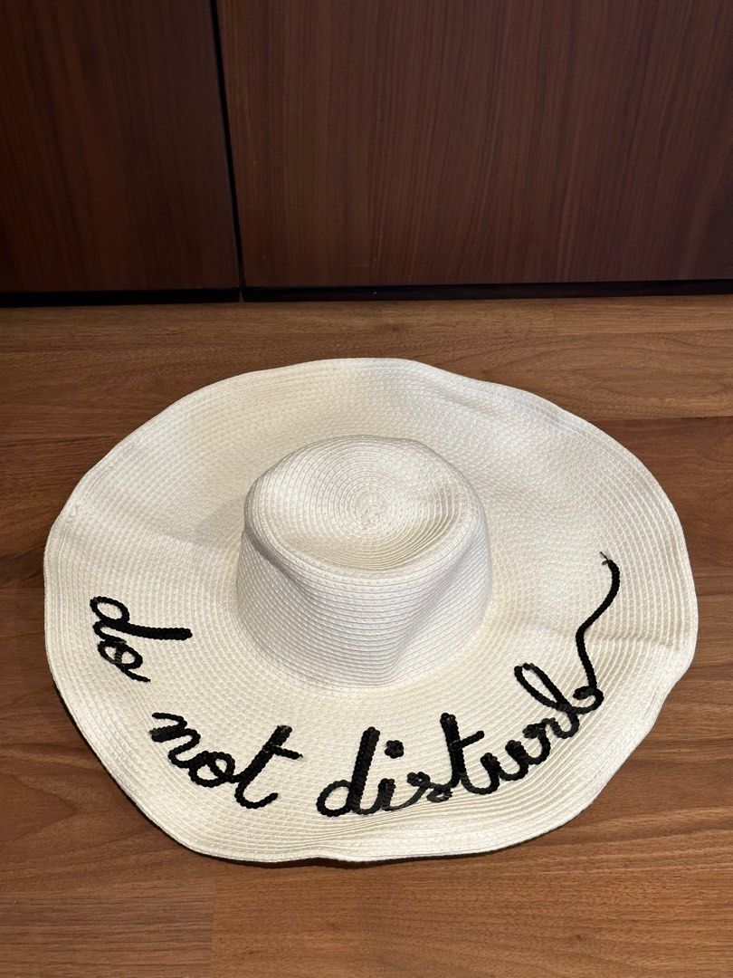 Do not disturb Floppy Sun hat, Women's Fashion, Watches & Accessories ...