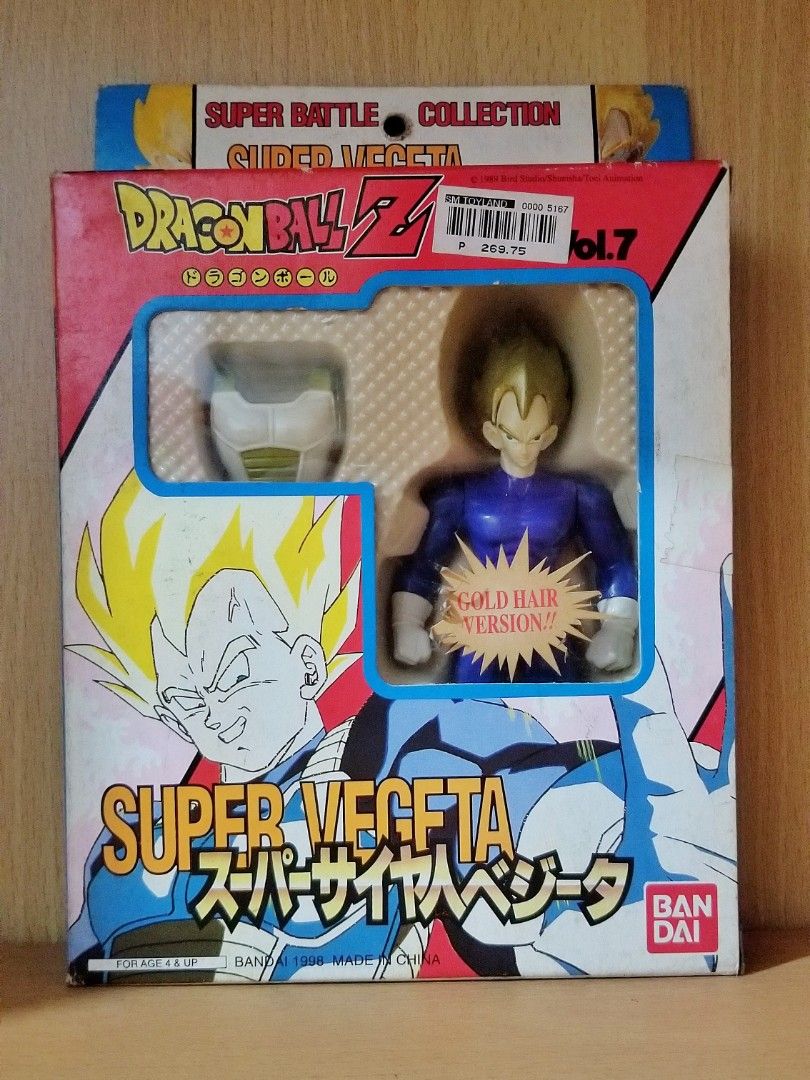 Dragonball Z Super Battle Collection Super Vegeta Gold Hair Version Vol ...