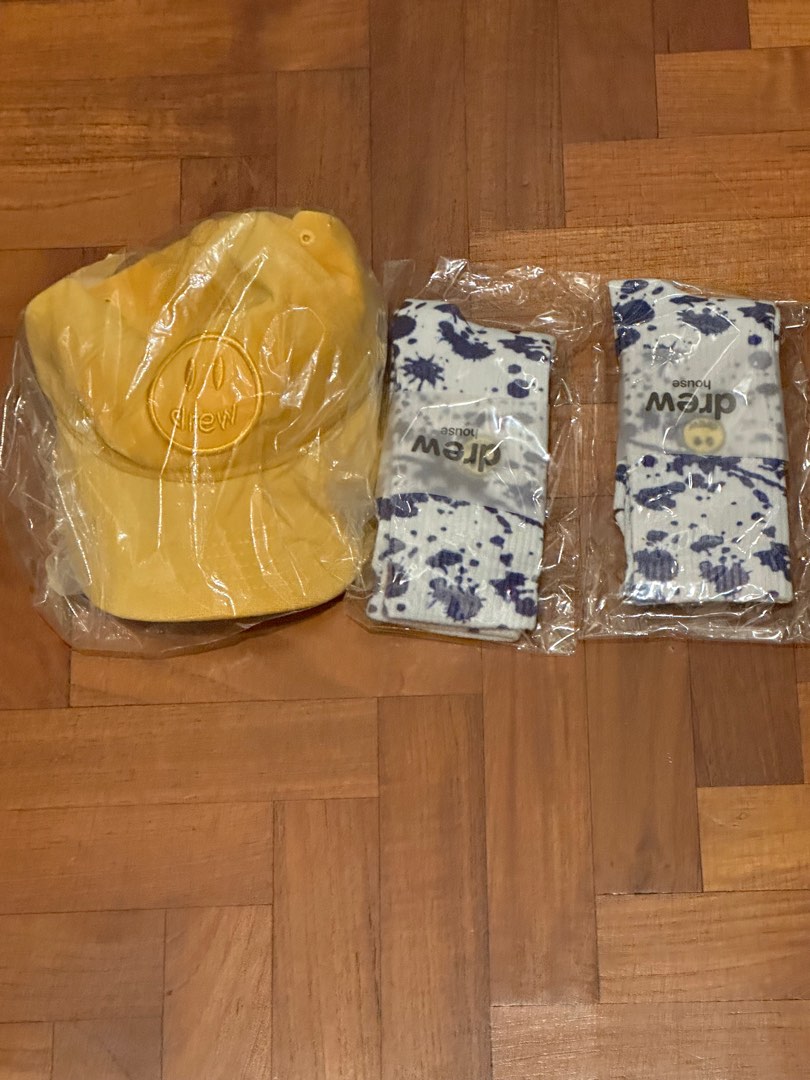 Drew house socks and cap, Men's Fashion, Watches & Accessories, Caps ...