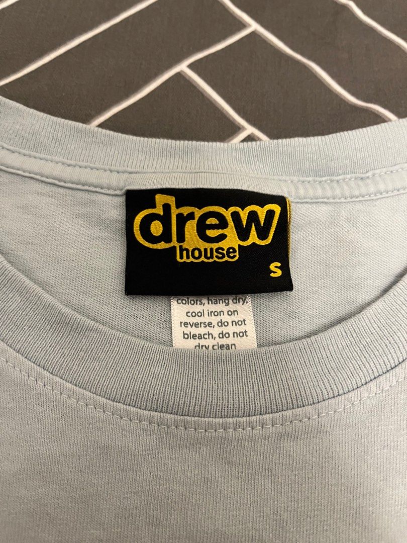 Drew house tee shirt, 男裝, 上身及套裝, T-shirt、恤衫、有領衫 - Carousell