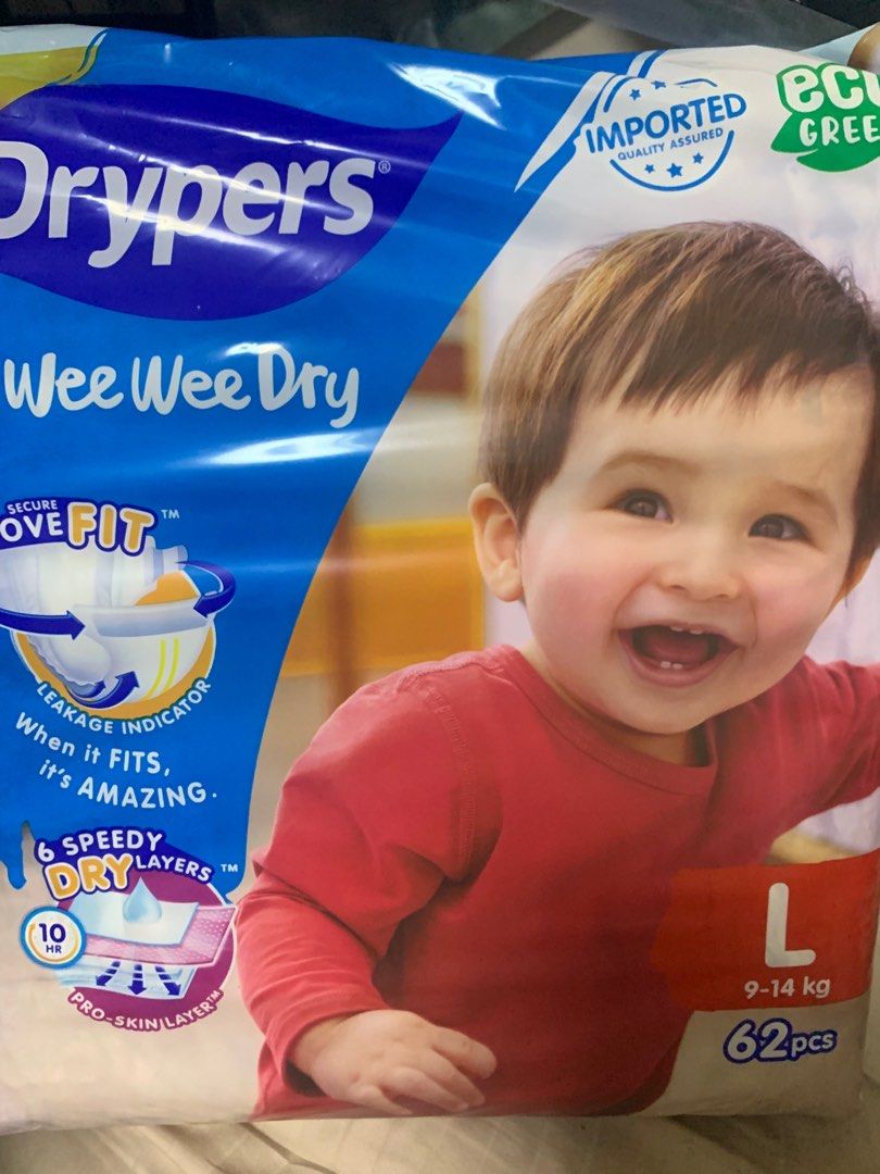 Drypers L, Babies & Kids, Bathing & Changing, Diapers & Baby Wipes on ...